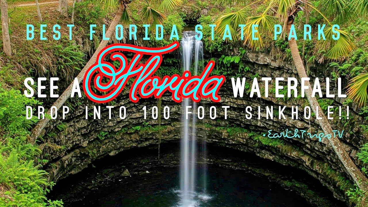 100 Foot Sinkhole Florida Waterfall - YouTube