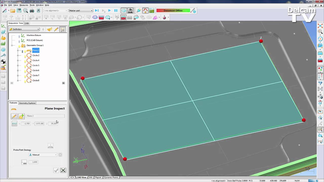 Zoom CAD View to Feature - PowerINSPECT 2015R2 - YouTube
