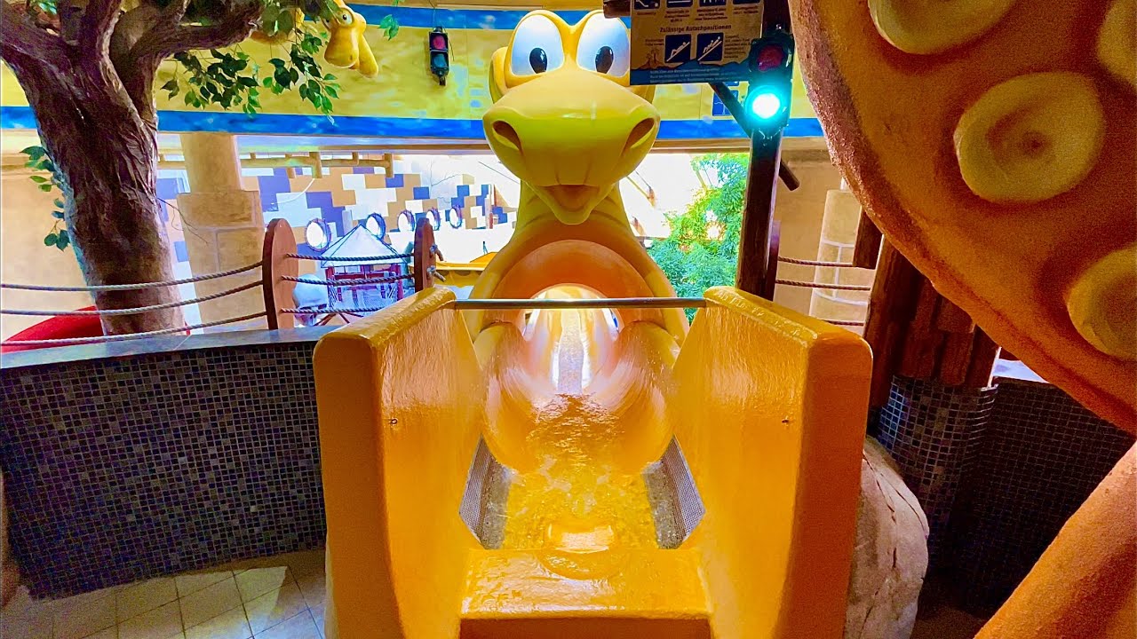 Snaky Water Slide at Aquapulco - YouTube