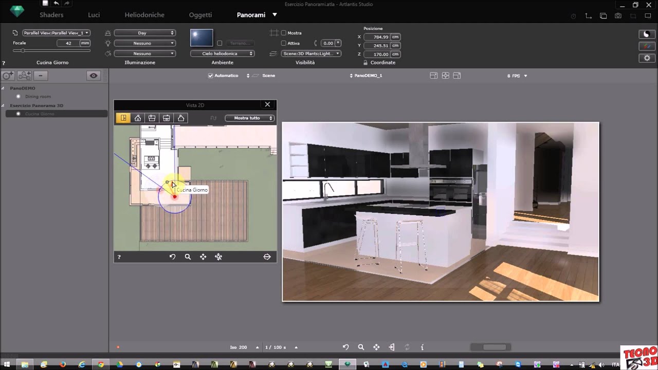 Artlantis 5 Panorami e IVisit 3D Tutorial ITA - YouTube