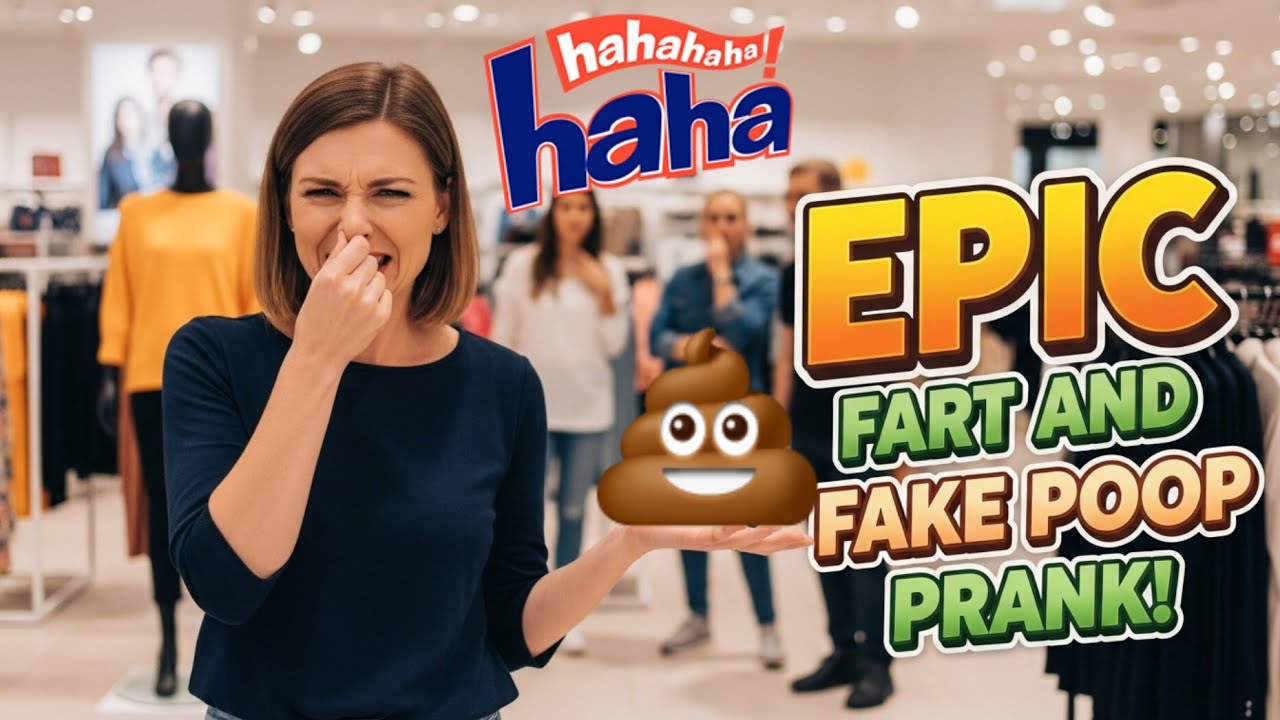 Epic fart and fake poop prank in public! 💩👀😂 - YouTube