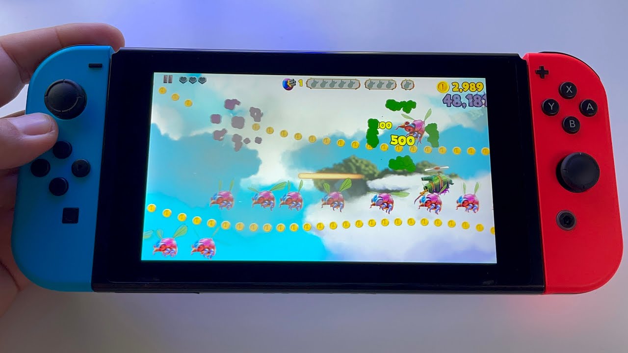 Skyland Rush - Air Raid Attack | Nintendo Switch V2 handheld gameplay ...