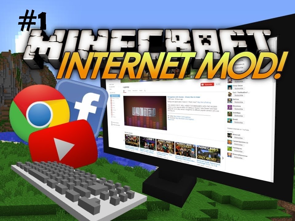 Minecraft Internet Mod 1.6.4 - YouTube