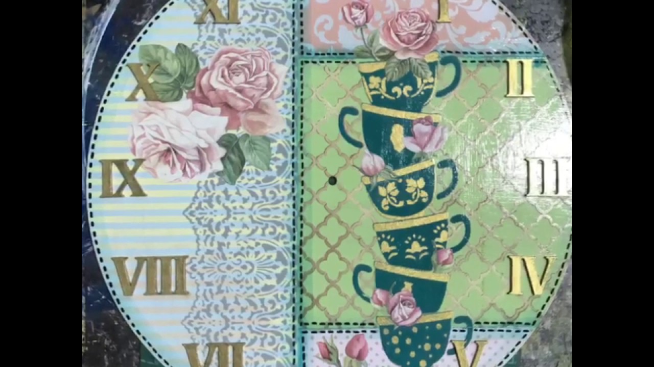 Patchwork Clock Step By Step - YouTube