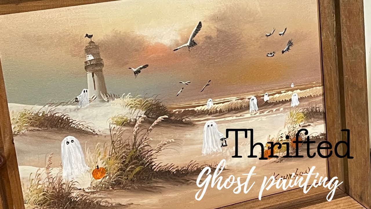 Trying the Tik Tok | Ghost Trend Painting 👻 - YouTube