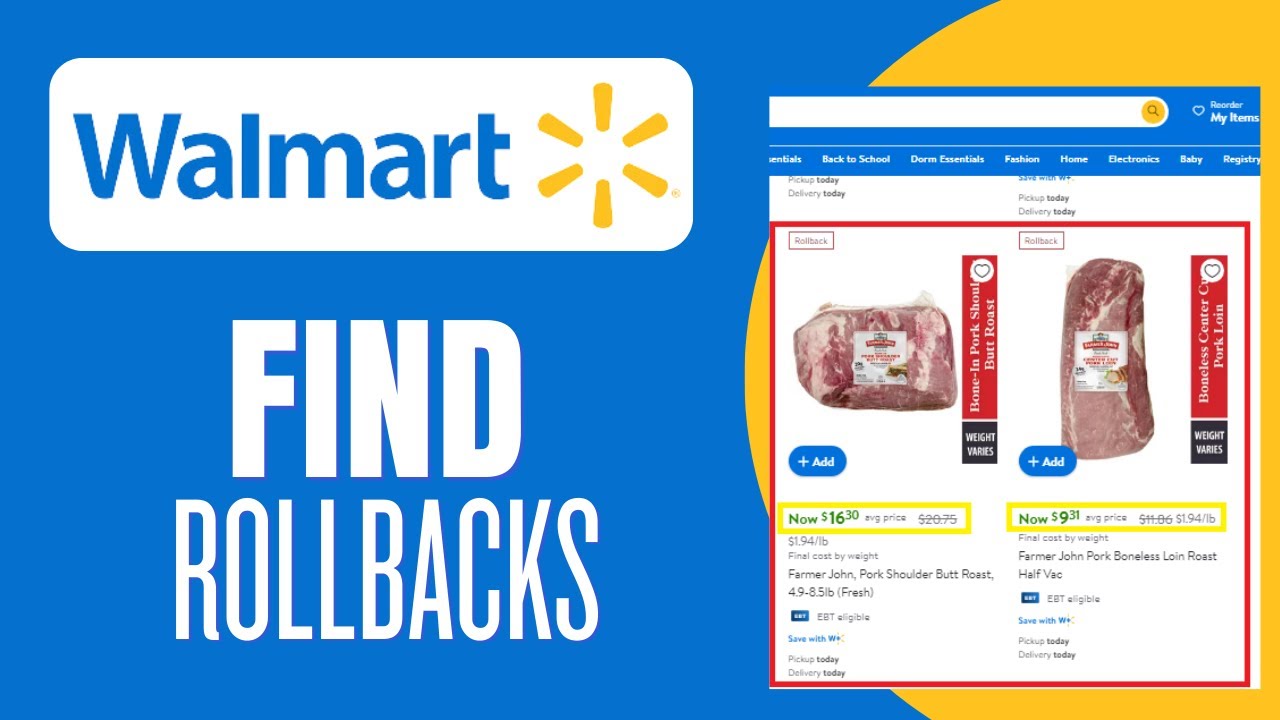 How To Find Walmart Rollbacks - YouTube