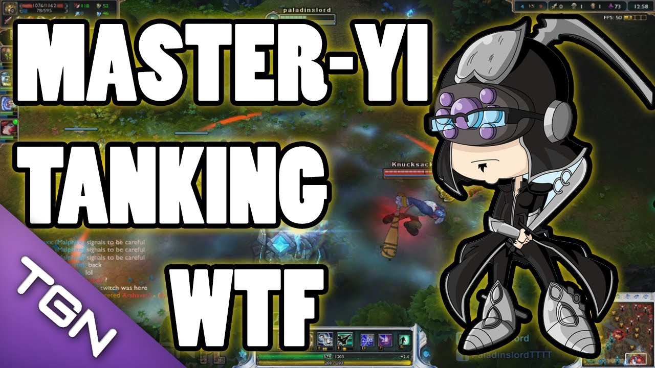 League of legends - Master Yi tank build WTF (Commentary) - YouTube