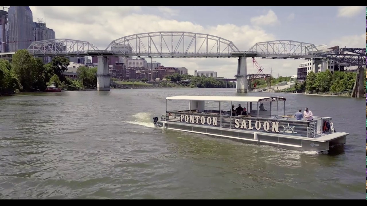 Pontoon Saloon - Nashville's only party barge on the water - YouTube