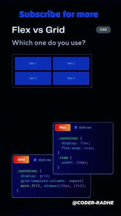Mastering FLEX and GRID in CSS Layouts Now! #flex #grid #html #css #javascript #coding #cssgrid ...