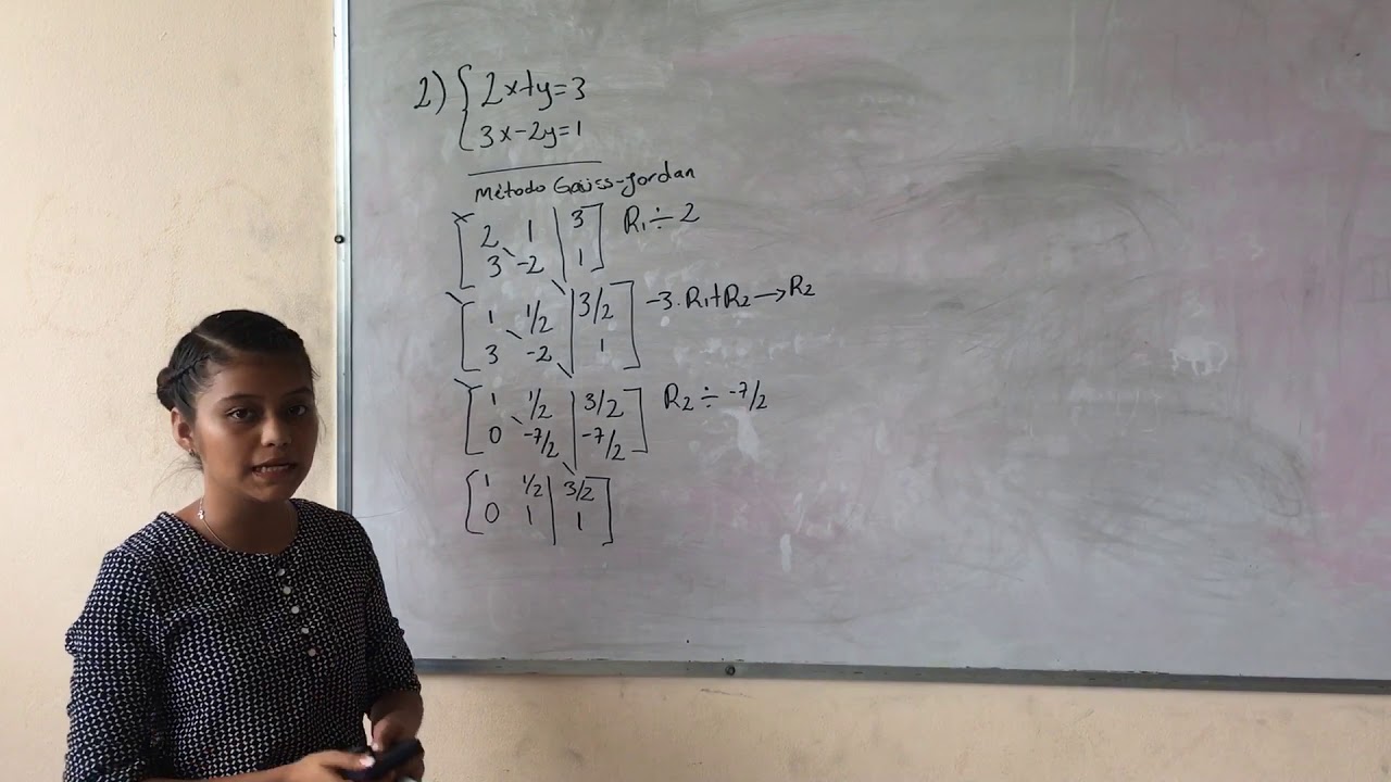 Matriz de 2x2 Método de Gauss Jordan - YouTube