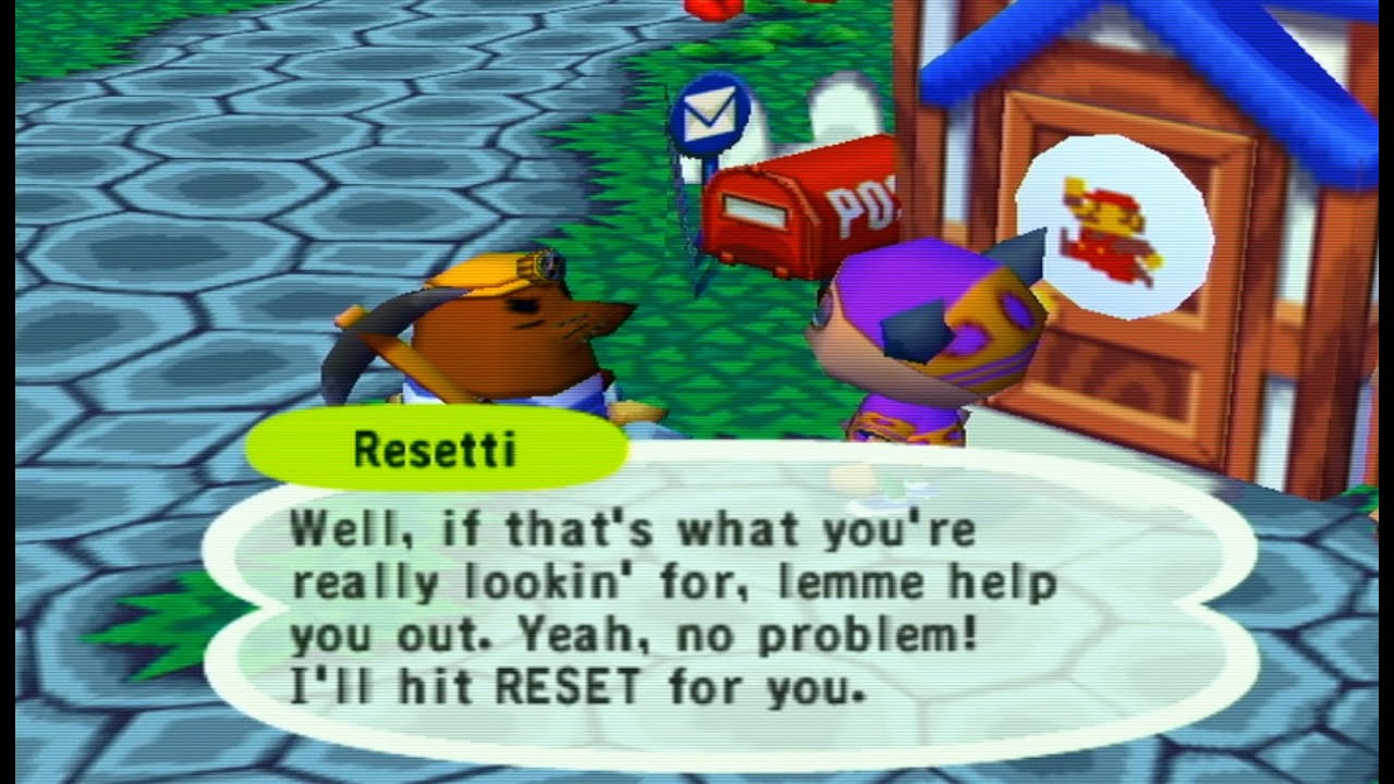 Animal Crossing GameCube Day: 148 Sunday Afternoon with Resetti ...
