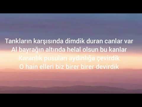 15 Temmuz Marşı rap 2026 YENİ 🇹🇷🌉🏙️🌃 - Official Lyrics Video FHD