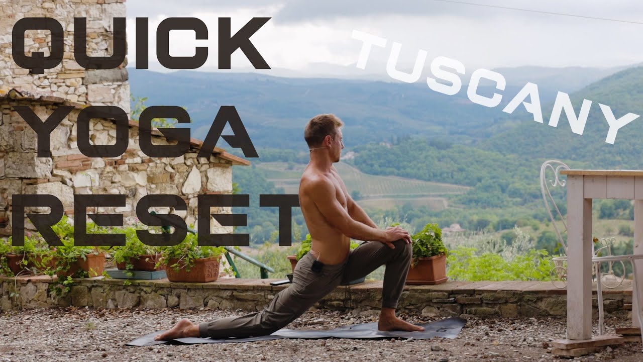 Short Yoga Stretch in Tuscany, Italy | 15 minutes! - YouTube