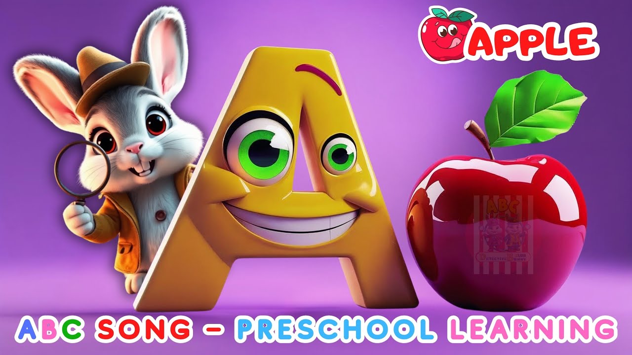 ABC Song | A to Z Alphabet for Kids with Detective Bunny 🐰 | 1 Hour ...