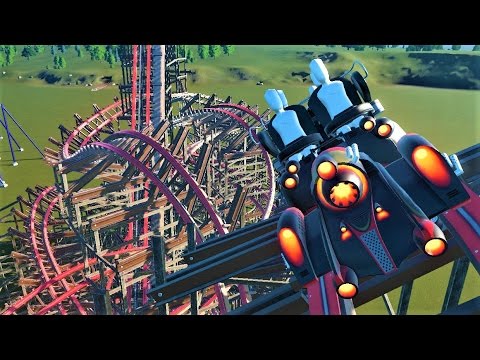 Extremely Compact RMC Wooden Coaster - Planet Coaster - YouTube