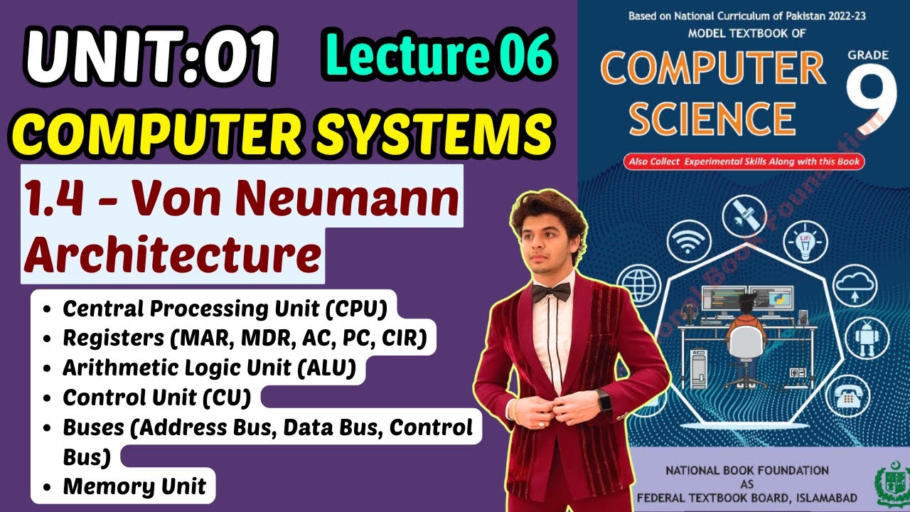 Von Neumann Architecture | Chapter 1 Computer Systems | Class 9 ...