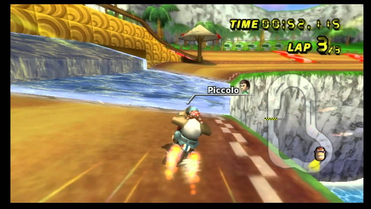 Mario Kart Wii Time Trial: retro Yoshi Falls (1'01"210) - YouTube