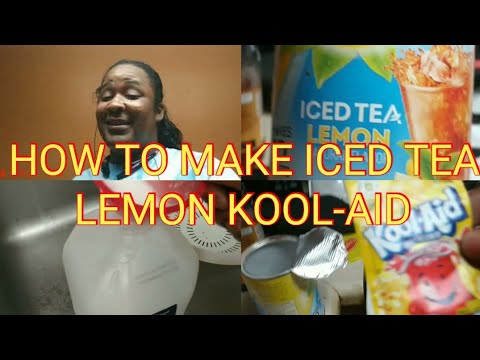HOW TO MAKE ICED TEA WITH KOOL AID - YouTube