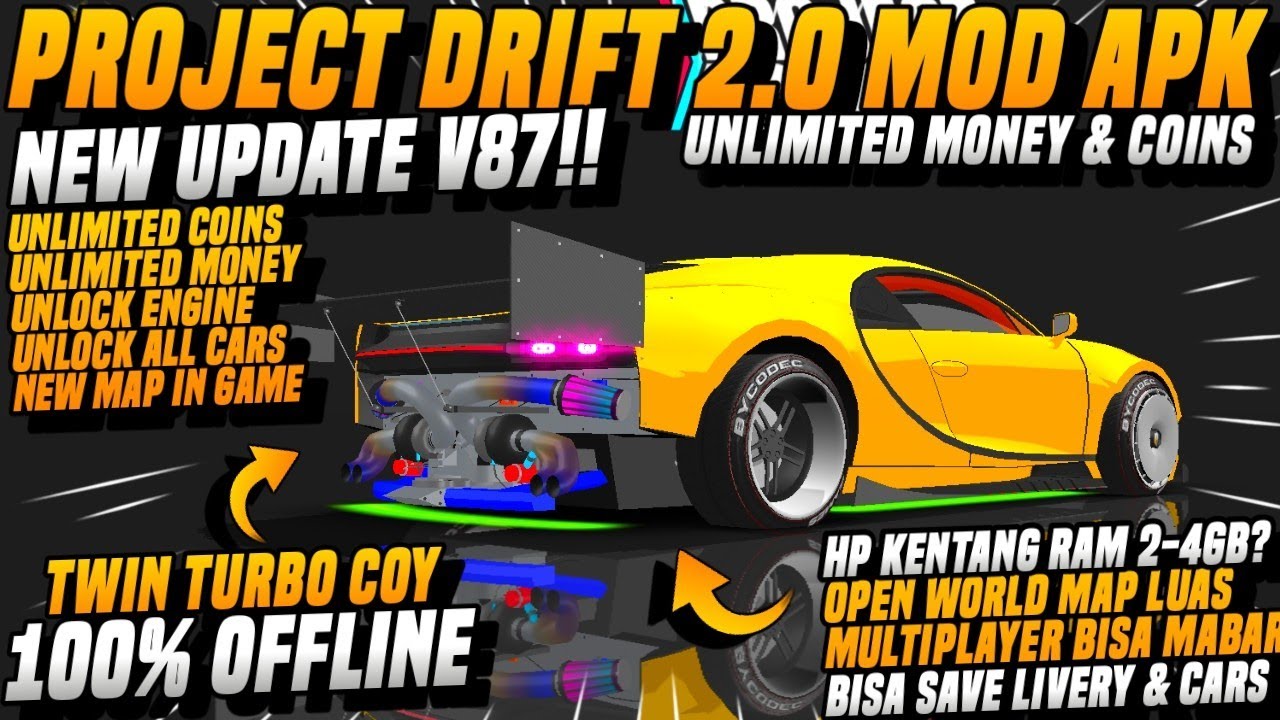 UPDATE LAGI NIH GAME🔥Bisa Mabar & Modifikasi - Project Drift 2.0 Mod ...