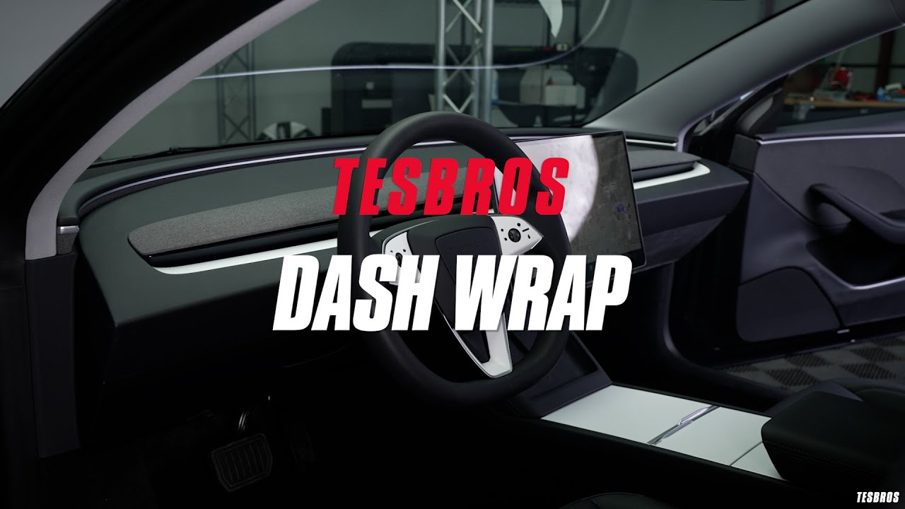 Dashboard Wrap for Model 3 Highland Refresh - Install Guide - YouTube