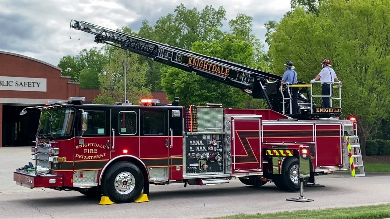 4/25/21 - Knightdale FD - New Ladder 13 - YouTube