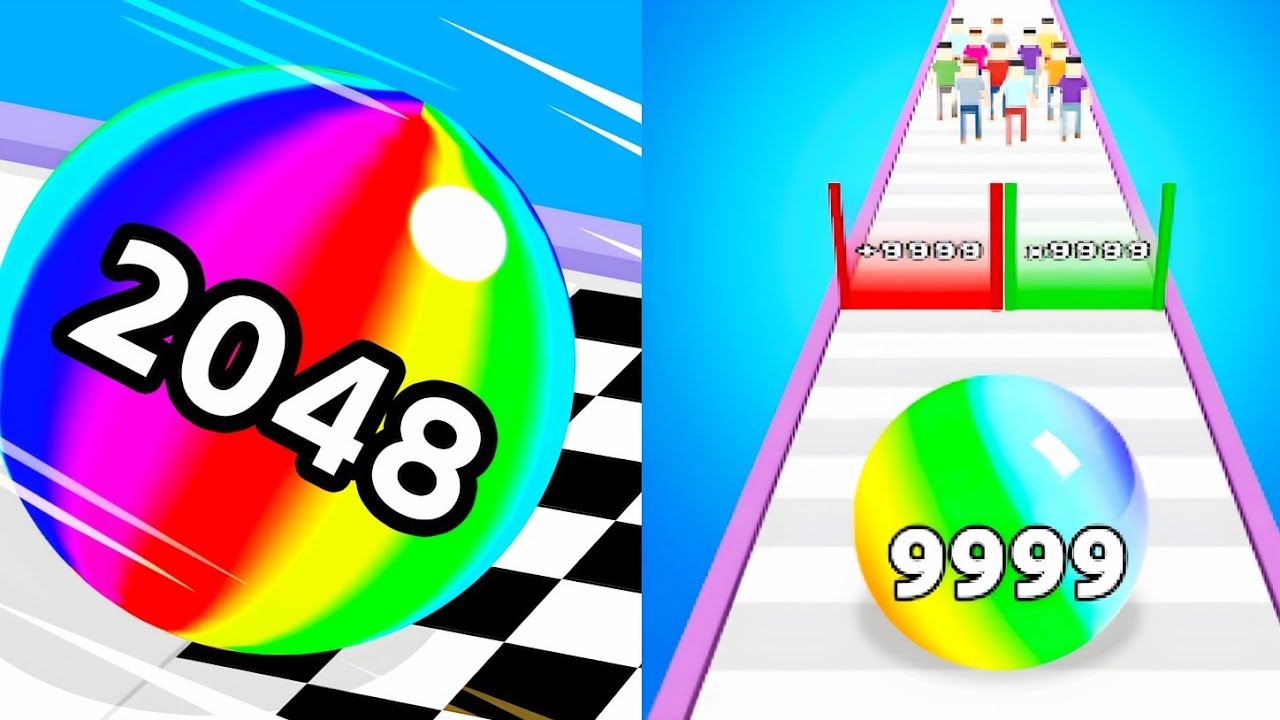 Satisfying Mobile Games... Ball Run Infinity vs Ball Merge And Destroy ...