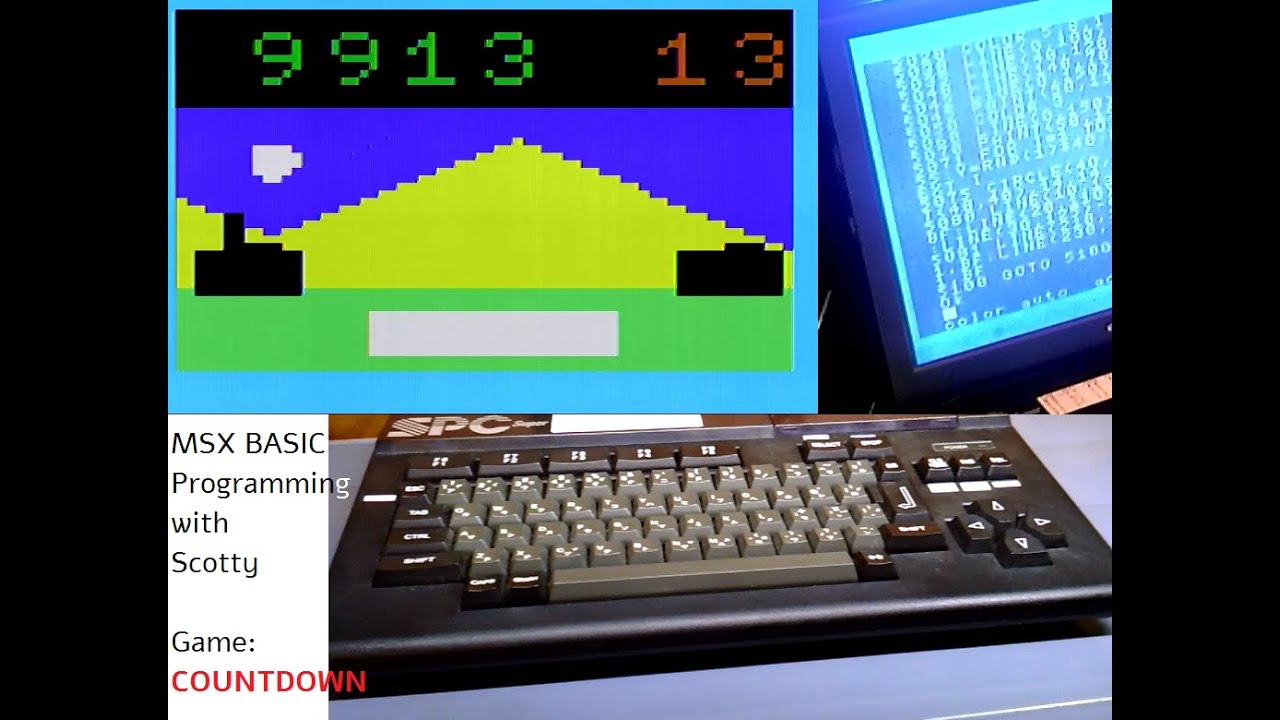 Msx Game: Countdown - Basic Game Programming - Youtube