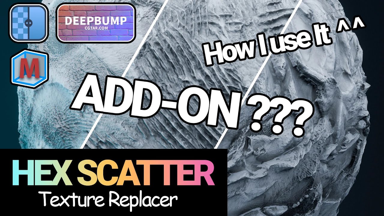Hex Scatter Textures Replacer Add-on & how I use Hex Scatter - YouTube