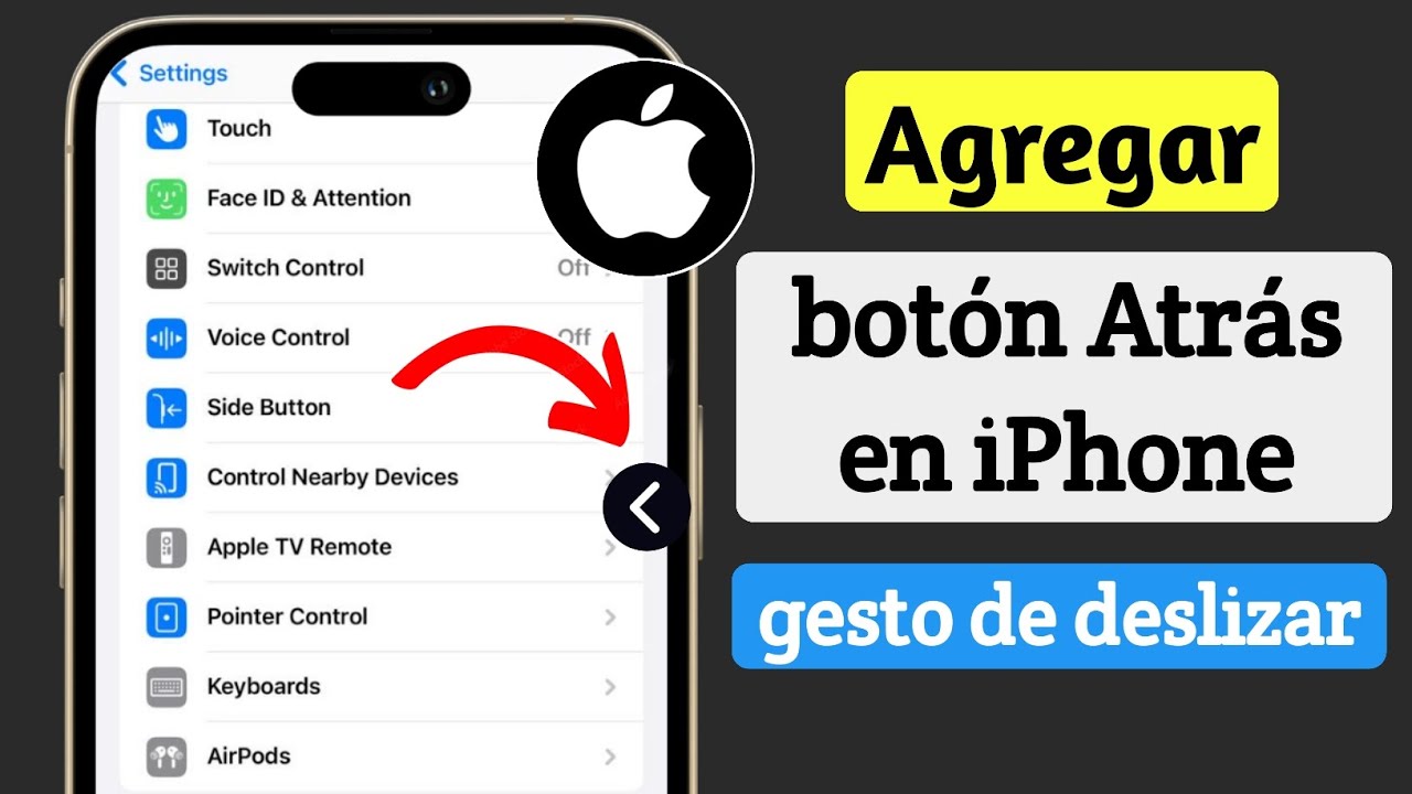 iPhone | Cómo agregar el botón Atrás en iPhone con (gesto de deslizar ...