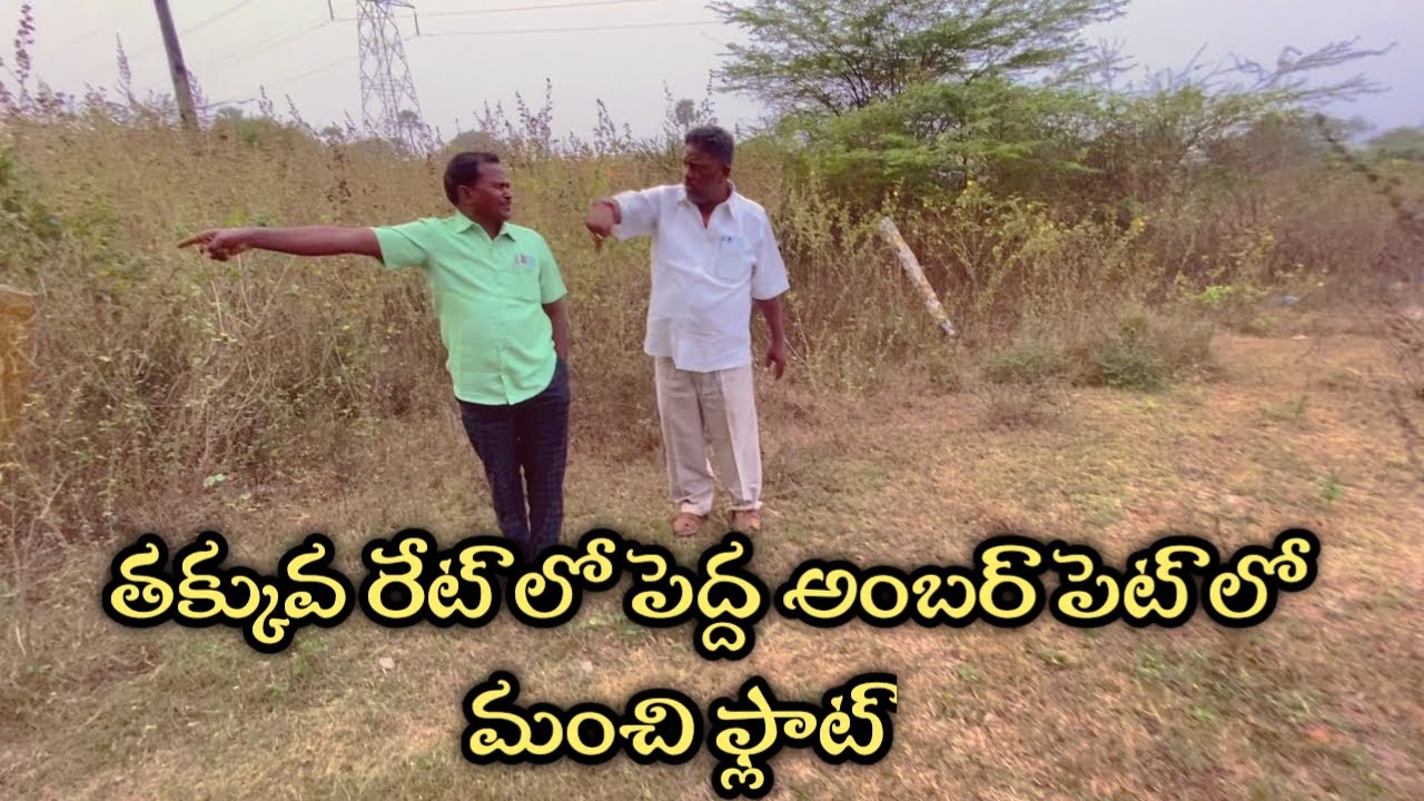 200 Sq.Yards Open Plot For Sale in Pedda Amberpet || Plots in Pedda ...