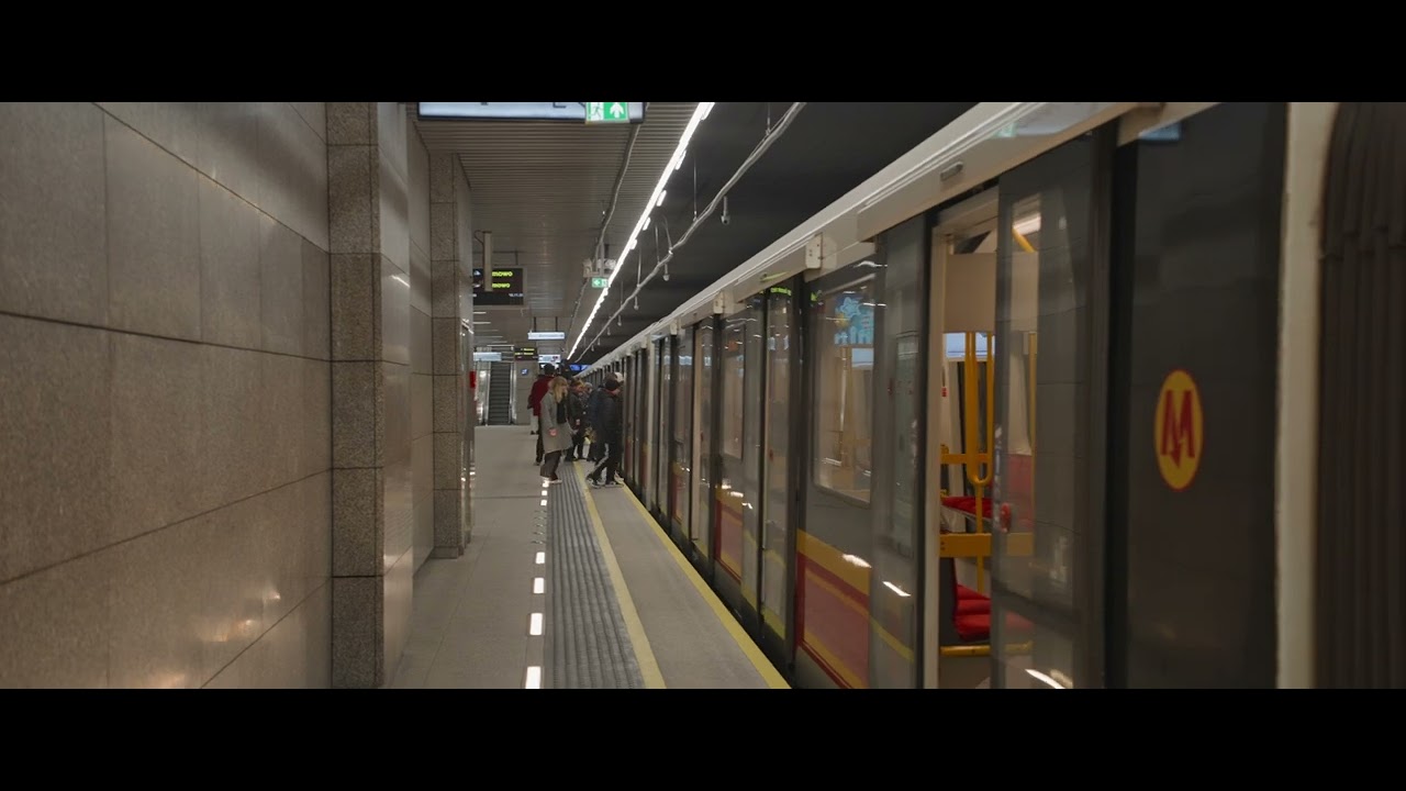 Poland, Warsaw, Metro night ride from Kondratowicza to Trocka - YouTube