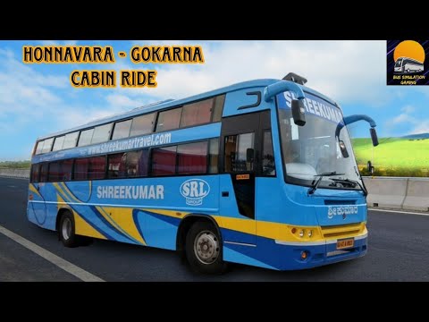 SHREEKUMAR Travels|Honnavara-Gokarna|Cabin drive|New bus mod for bussid ...