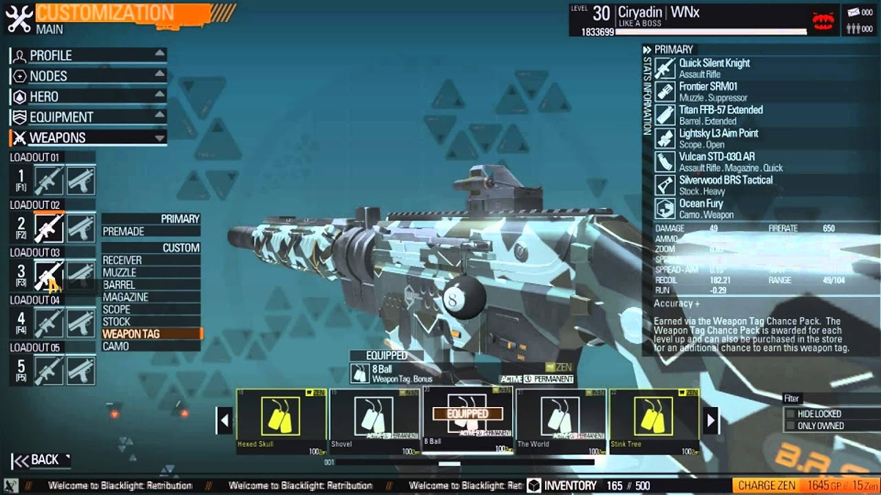 Blacklight:Retribution: "Assault Rifle Builds (Level 1 - 10)" 1080p ...
