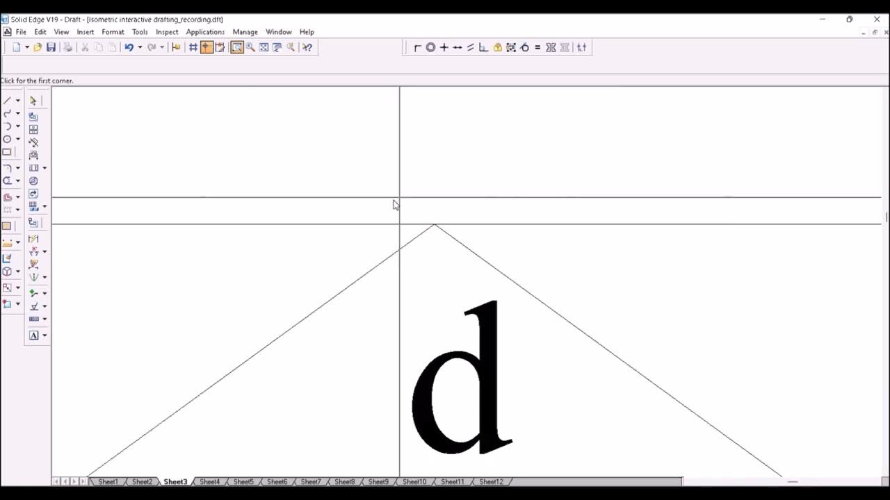 Isometric projections using solid edge v19 - interactive drafting ...