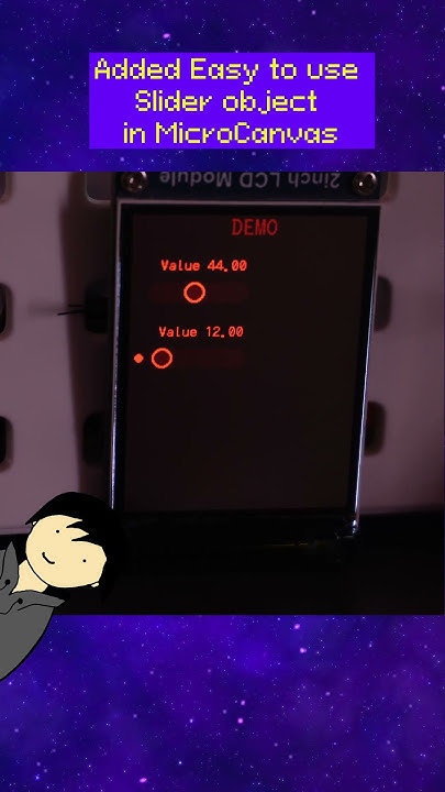 MicroCanvas UI Components : Slider Demo #embeddedsystems #esp32s3 #arduino - YouTube