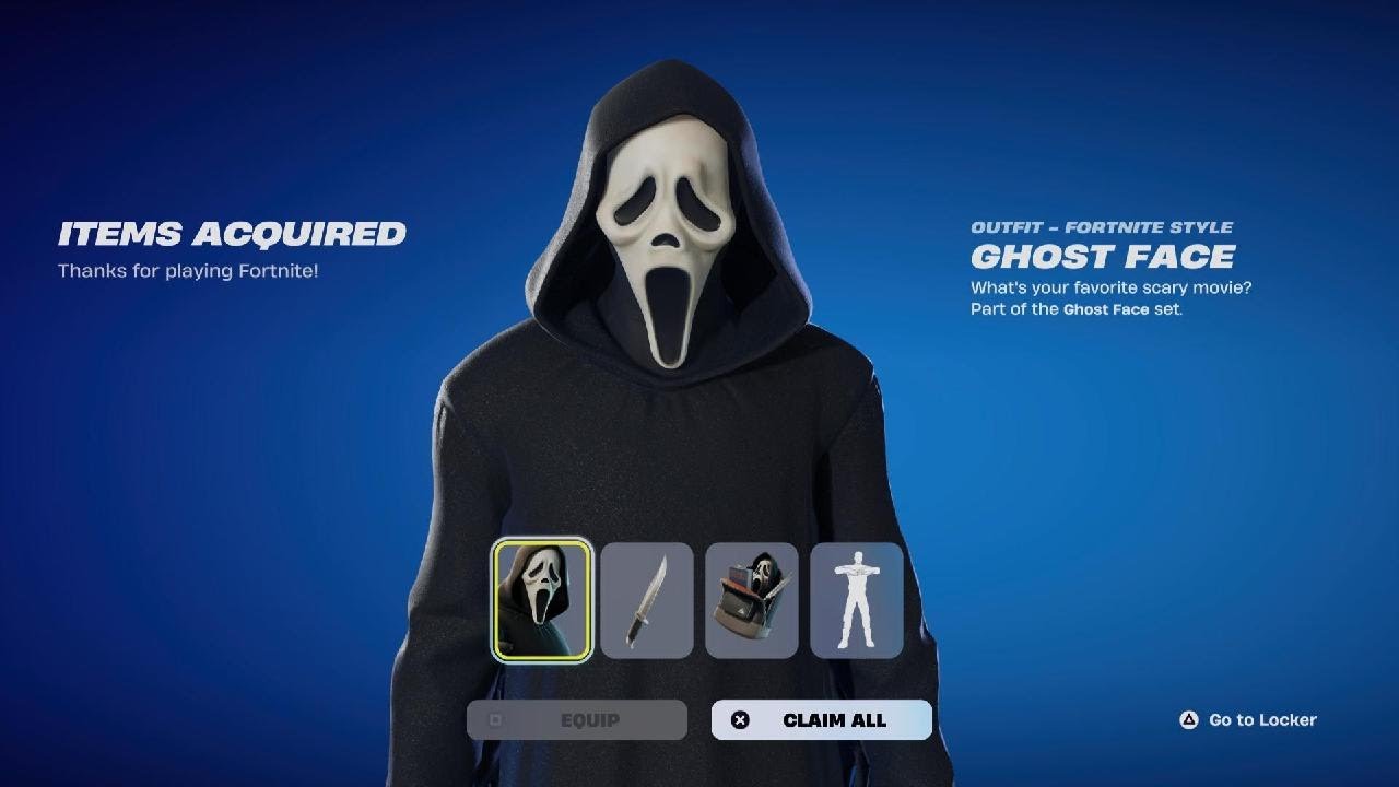 Buying The *NEW* GHOSTFACE Bundle In Fortnite! - YouTube