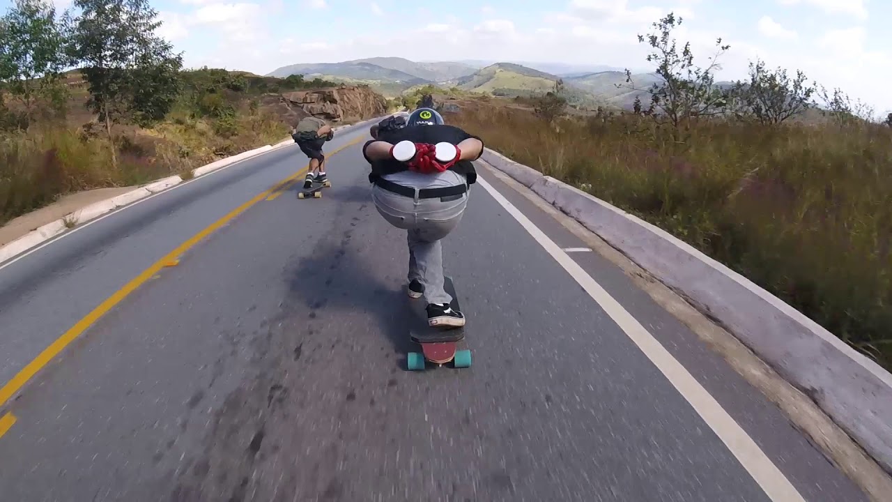 The Real Run Thiago Lessa - Downhill Extreme Longboard Speed Race 110km ...