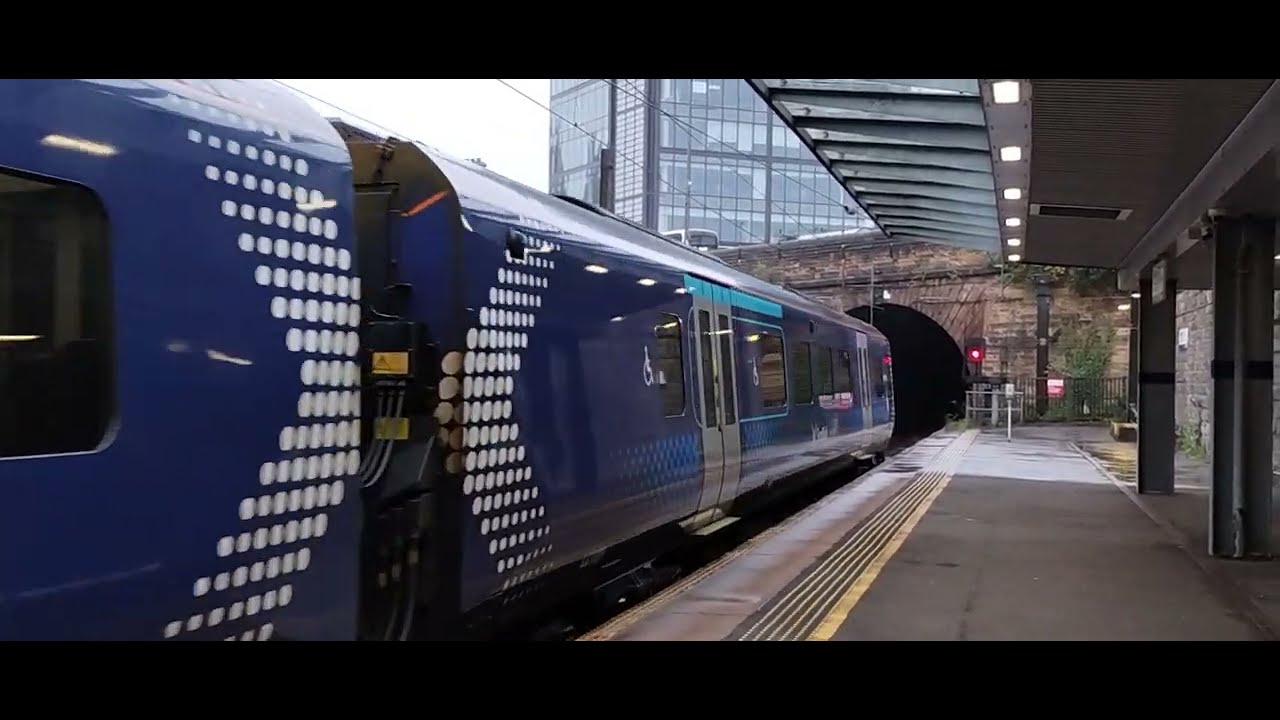 British Rail Class 385 #443121 + #385009 at Haymarket - YouTube