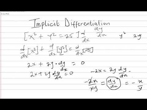 Finding Implicit Differentiation for calculus - YouTube