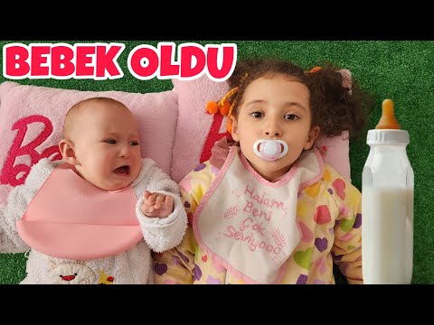 BANU ALYA ASEL MİRA GİBİ BEBEK OLDU !! BİR GÜN BOYUNCA İKİ TANE BEBEĞE BAKICILIK YAPTIM !!