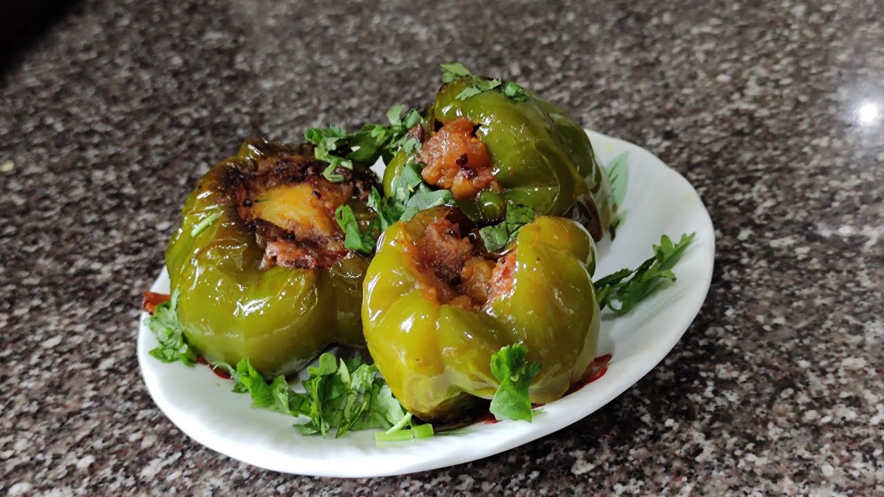 Bharwa shimla mirch || Shimla mirch recipe || Shimla mirch ki sabji ...