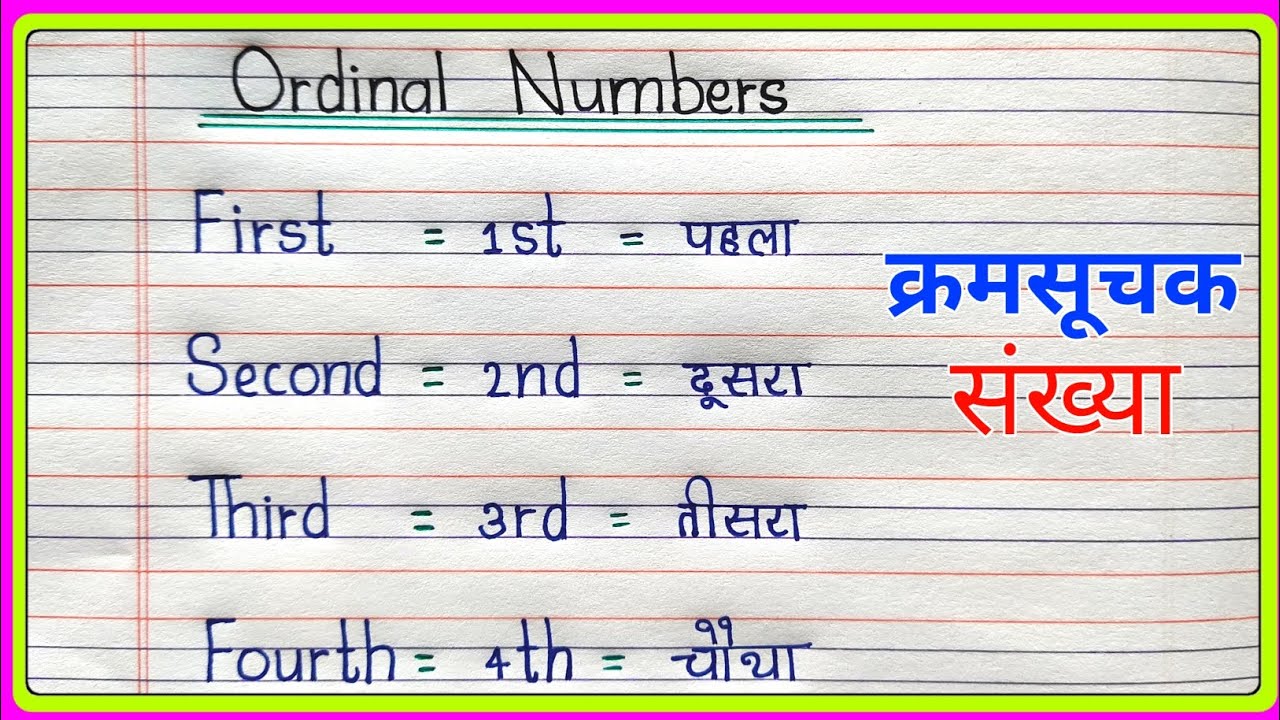 Ordinal Numbers || Learn Ordinal Numbers || Ordinal Numbers ...