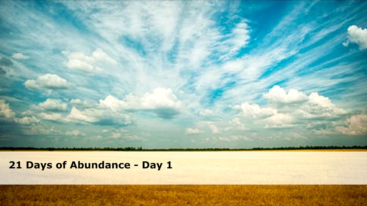 Deepak Chopra 21 Days Of Abundance Day 1 Youtube