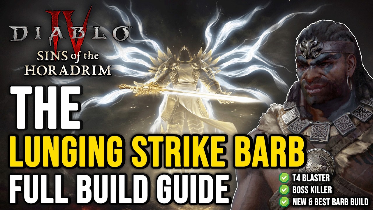 Lunging Strike Barbarian Full In-depth Build Guide 💢 Stronguest S9 Barb ...