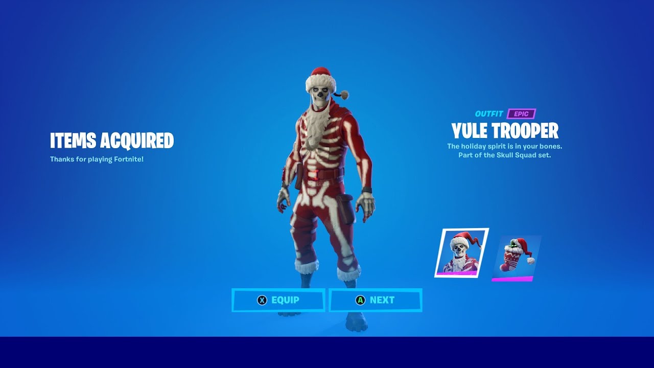 How To Get Yule Skull Trooper Skin NOW FREE In Fortnite! (Unlock Yule ...