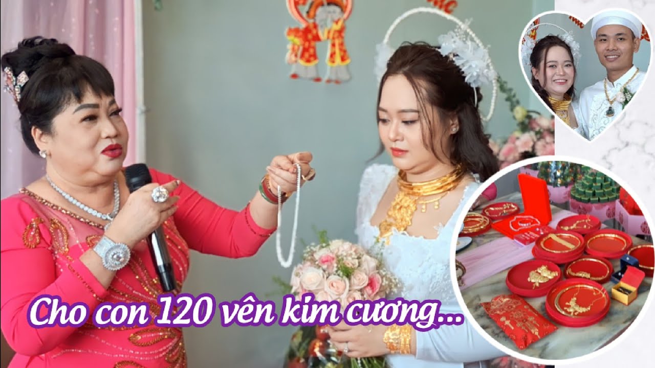 Đám cưới con gái nữ DN Kim Loan tại nhà riêng : Hồi môn vàng và kim ...