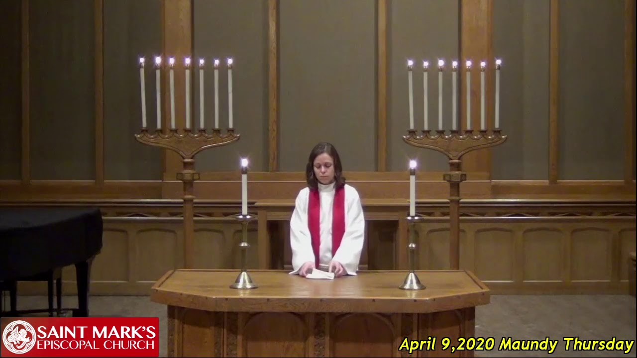 Maundy Thursday 2020 stripping the altar - YouTube