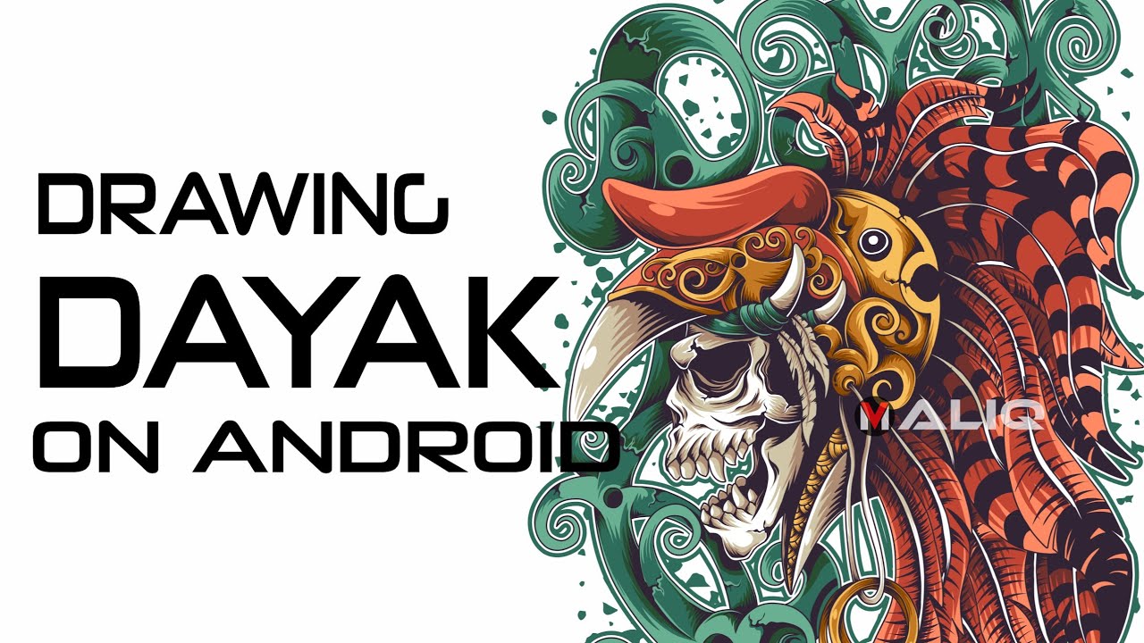DRAWING DAYAK ART FOR DISTRO | INFINITE DESIGN - YouTube