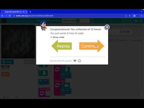 Code.org-Lesson 8-Loops with Laurel-CS Express lesson-Tutorial with Answers - YouTube