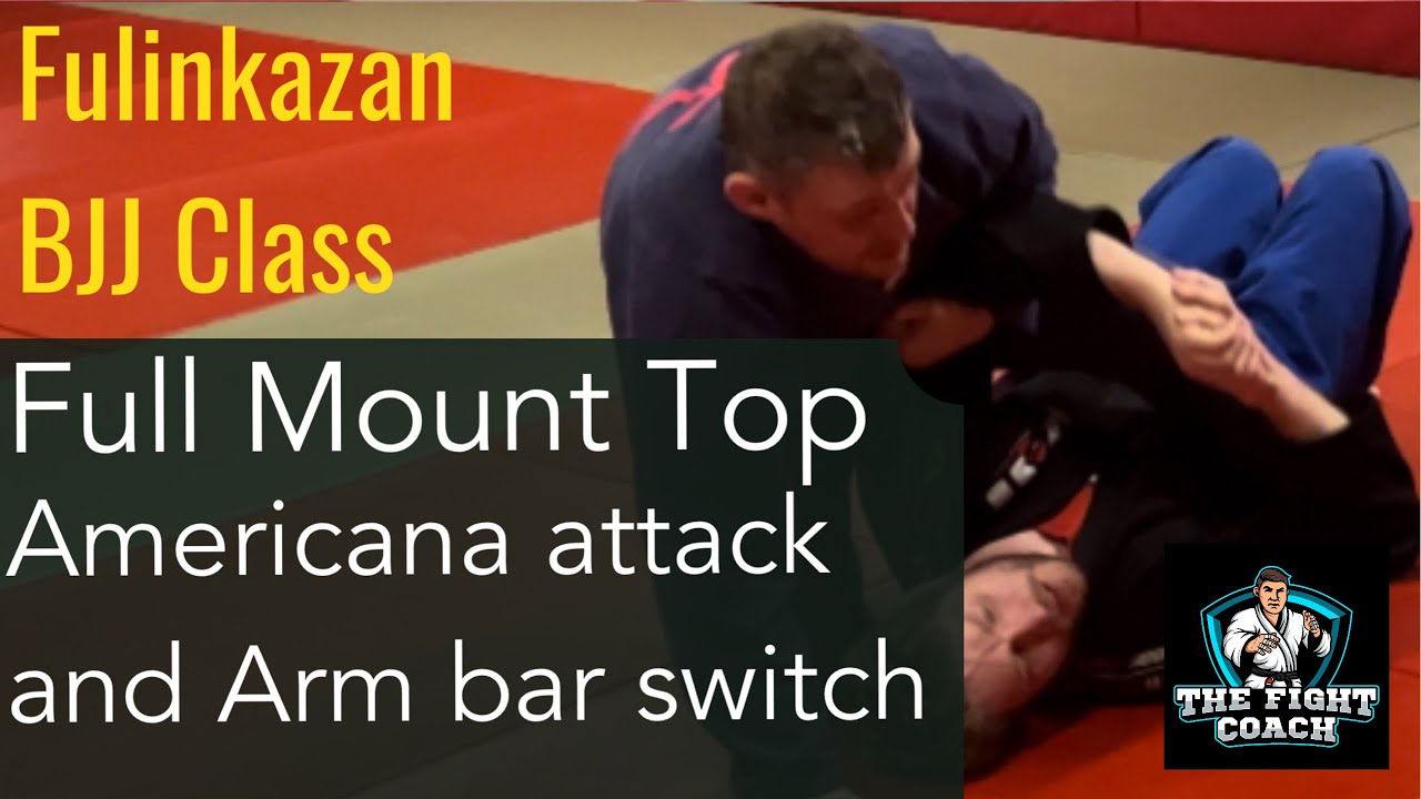 BJJ - Full Mount Top - Americana to Arm bar switch - YouTube